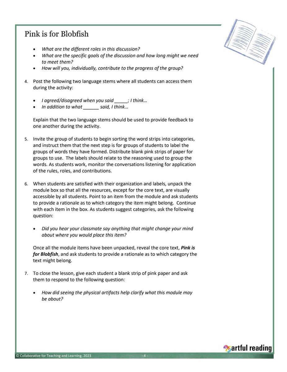 Pink is for Blobfish (7th Grade) – ctlonline