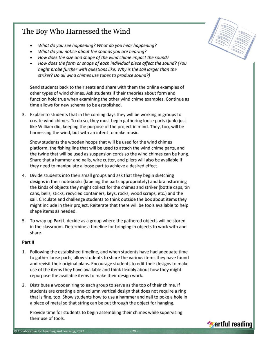 The Boy Who Harnessed the Wind (7th Grade) – ctlonline