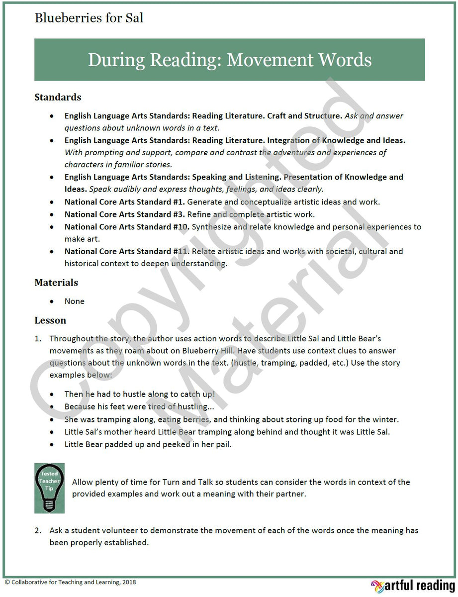 Blueberries for Sal (Kindergarten: Series 1) – ctlonline